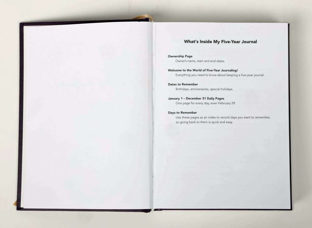 Five-Year Journal – Writing Your Life