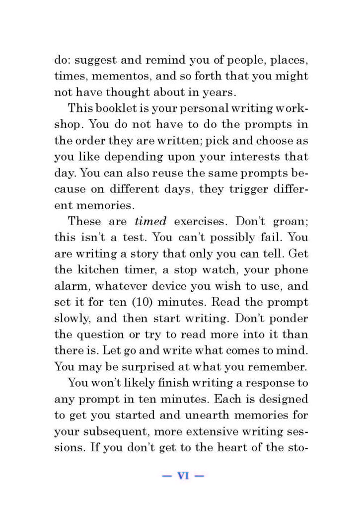 I Remember…Fifty Prompts to Write Your Life Story – Writing Your Life