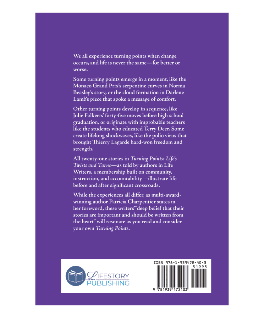 Turning Points: Life’s Twists and Turns – Writing Your Life